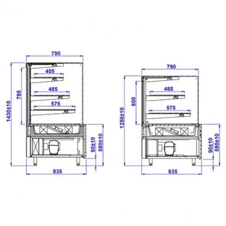 IGLOO GLC-600 Cube Gastroline Ambient Buffet Display